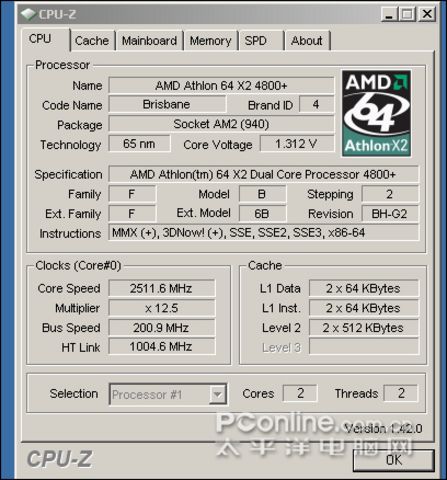 AMD Athlon64 ×2 4800+_评测_太平洋电脑网PConline